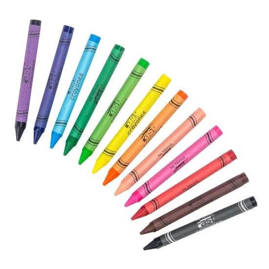 CRAYON DE CERA FAST T112 TRIANGULAR 12 REGULAR (12X24)