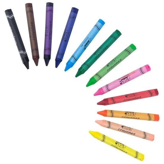 CRAYON DE CERA FAST T212 TRIANGULAR 12 COL JUMBO (6X24)