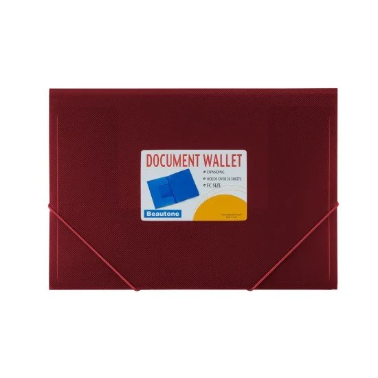 FOLDER BEAUTONE ESPAÑOL OFICIO 48790 METALIC ROJO (5X24)