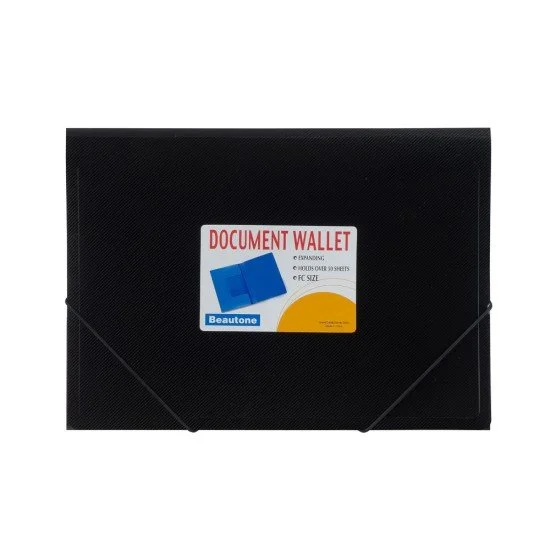 FOLDER BEAUTONE ESPAÑOL OFICIO 48796 METALIC NEGRO (5X24)