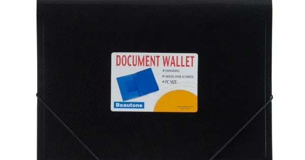 FOLDER BEAUTONE ESPAÑOL OFICIO 48796 METALIC NEGRO (5X24)