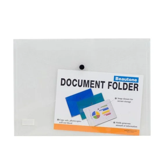 SOBRE PLASTICO BEAUTONE BROCHE CTA 3404-4 TRANSP (10X12)