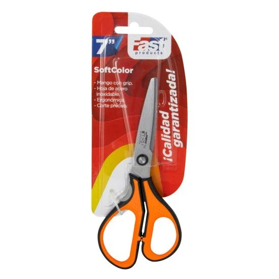TIJERA ERGONÓMICA DE 7 PULGADAS SOFT COLOR FAST