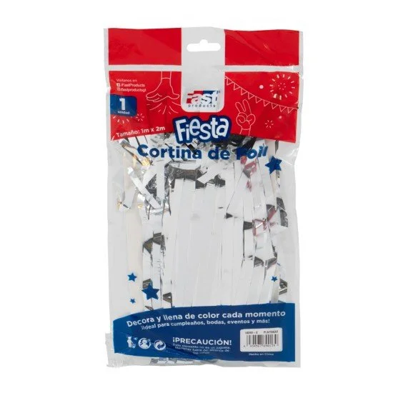 CORTINA FOIL FAST 1X2MT PLATEADO (250)